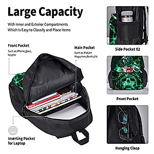 Jrktuwdg De-stiny 2 Backpack Large Capacity Backpack Three-Piece Set