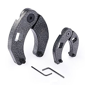 OMT Gland Nut Spanner Wrench Kit for 1" to 6" Gland Nuts, 1266 & 7463 Hydraulic Cylinder Wrench Set, 4pc Large & Small Wrench Set with 1/2" & 3/4" Drive for Hydraulic Cylinders Repairs