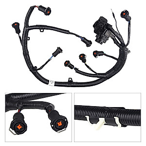 JDMON Compatible with FICM Fuel Injector Engine Complete Wire Harness Ford F250 F350 F450 F550 Excursion Powerstroke 6.0L Diesel 2004-2007 Replaces Part 5C3Z9D930A 5C3Z-9D930-A