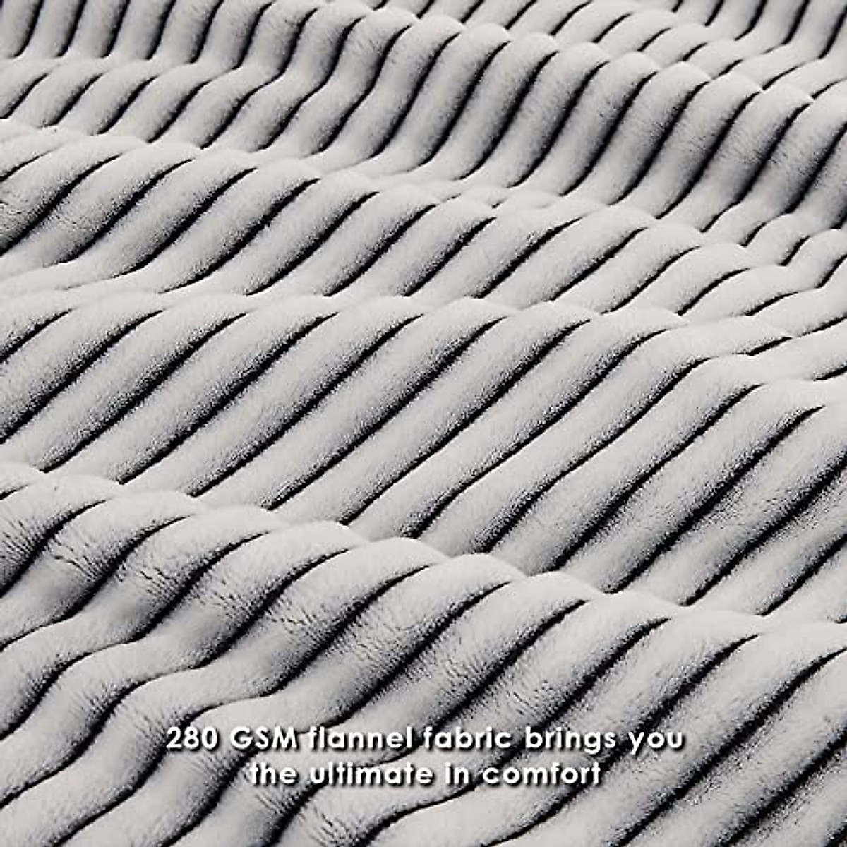 CYMULA Fleece Throw Blanket for Couch: 60"x80" Fall Throw Blanket Twin Size - Cozy, Soft, Warm for Winter - Fuzzy Blanket for Bed - Black and White