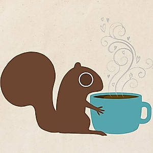 CafePress Coffee Squirrel Tote-Bag Natural Canvas Tote-Bag,Shopping-Bag