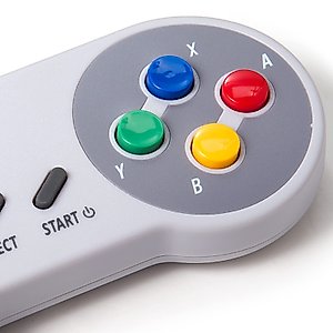 MODESLAB 2 Pack 2.4 GHz Wireless Controller Gamepad Compatible with Retro SNES [7 Pin Connector] [Rechargeable] [Plug & Play] (Non PC USB Version)