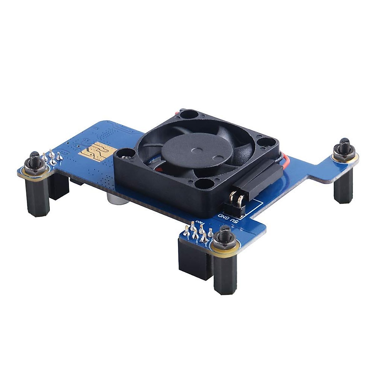 GeeekPi PoE HAT for Raspberry Pi 4, Support IEEE 802.3af or 802.3at PoE Standard, with Cooling Fan 30x30x7mm for Raspberry Pi 4 Model B / 3B+ 3B Plus