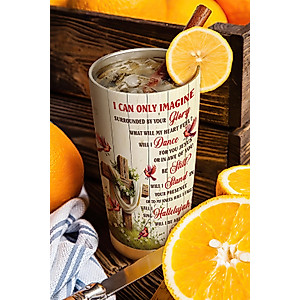 20oz Red Cardinal Bird Faith Tumbler, I can only Imagine, Religious, Christian Gifts, Coffee Thermos for Women, Stainless Steel Double Wall Vacuum Insulated Coffee Mug, Travel Cup with Lid