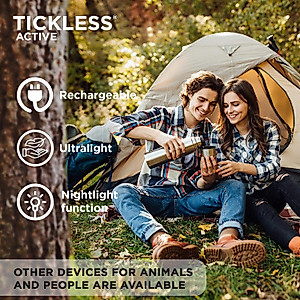 Tickless Active | for Outdoor activites | Ultrasonic Tick Repeller for All Ages - Green
