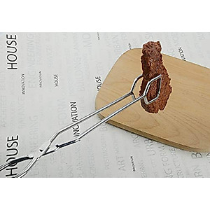 HINMAY Extra Long Scissor Tongs 16-Inch Stainless Steel Barbecue Grilling Tongs