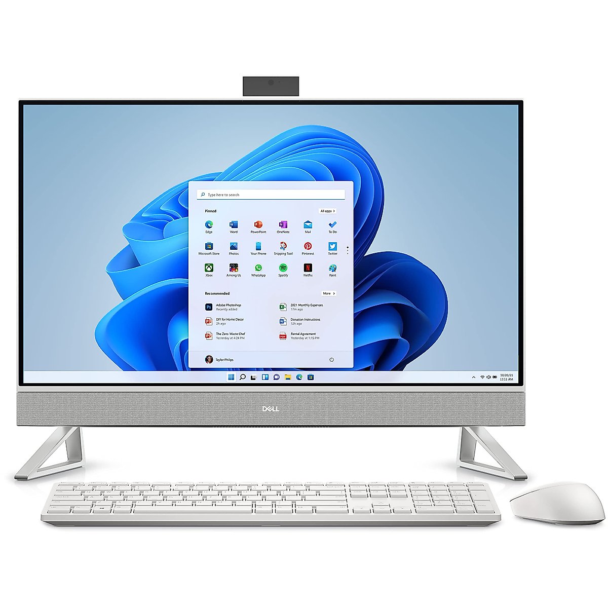 Dell 27-Inch Touchscreen Mini PC, Intel Core i7-1255U 10-Core 1.70 GHz Processor, 16GB DDR4 Memory, 512GB NVMe SSD, 1TB SATA Hard Drive, Windows 11 Pro 64-bit