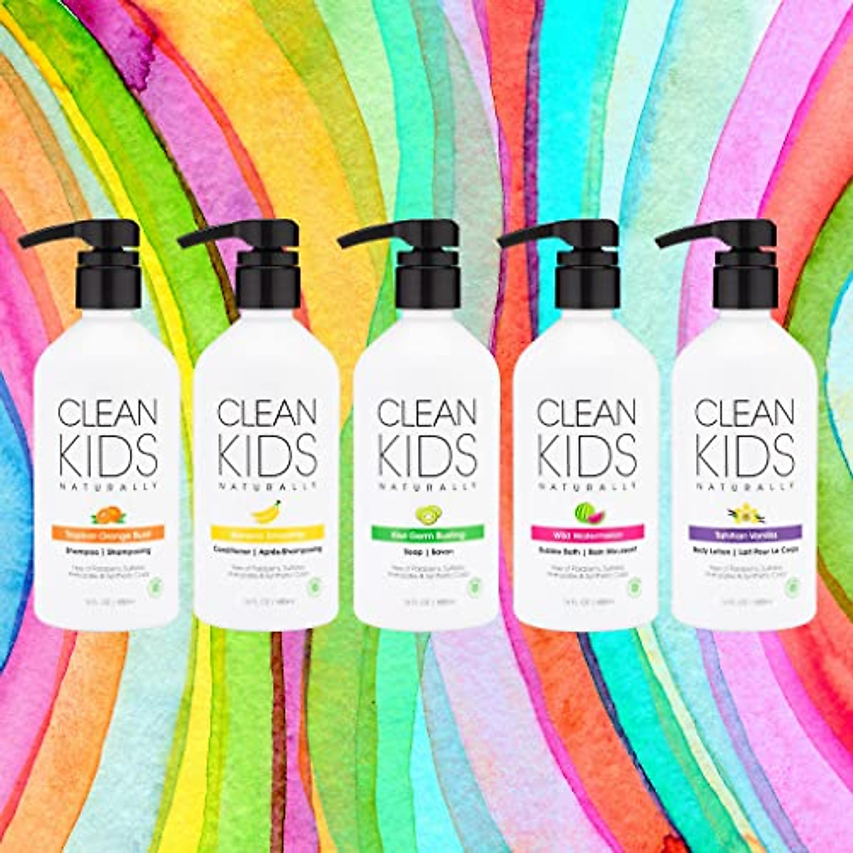 Clean Kids Naturally Bath Sets (Shampoo, Conditioner, & Detangler) EWG Verified