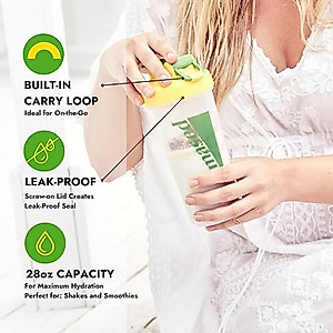 Almased BlenderBottle Classic Shaker Bottle Perfect for Protein Shakes and Pre Workout, 28-Ounce