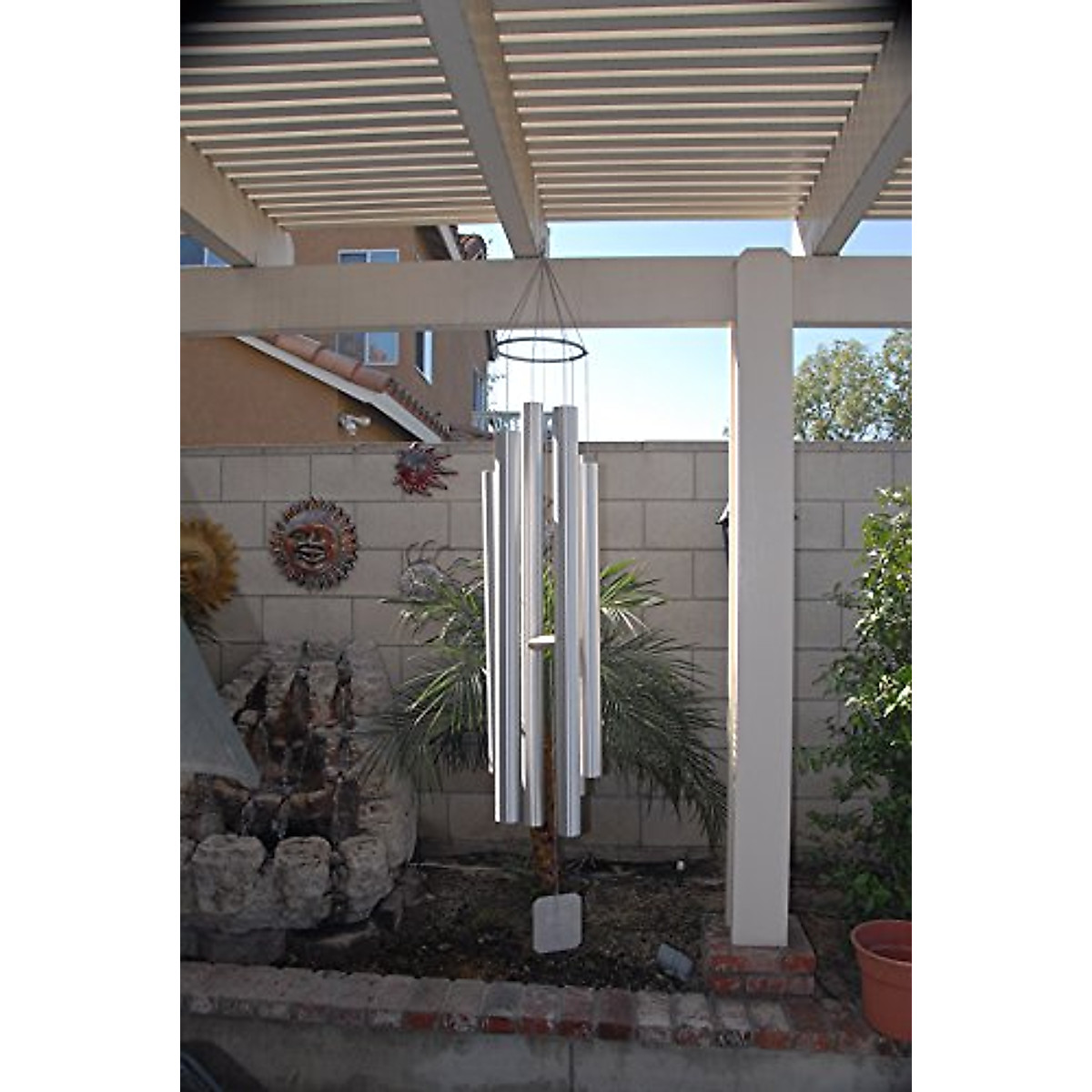 Alumahangers Made in USA. powder coated steel hangers - 3"x 8" Lattice Hanger (6 pack) "White" for Alumawood Lattice or pergola patio covers - easy to use and great for heavier decorating items!