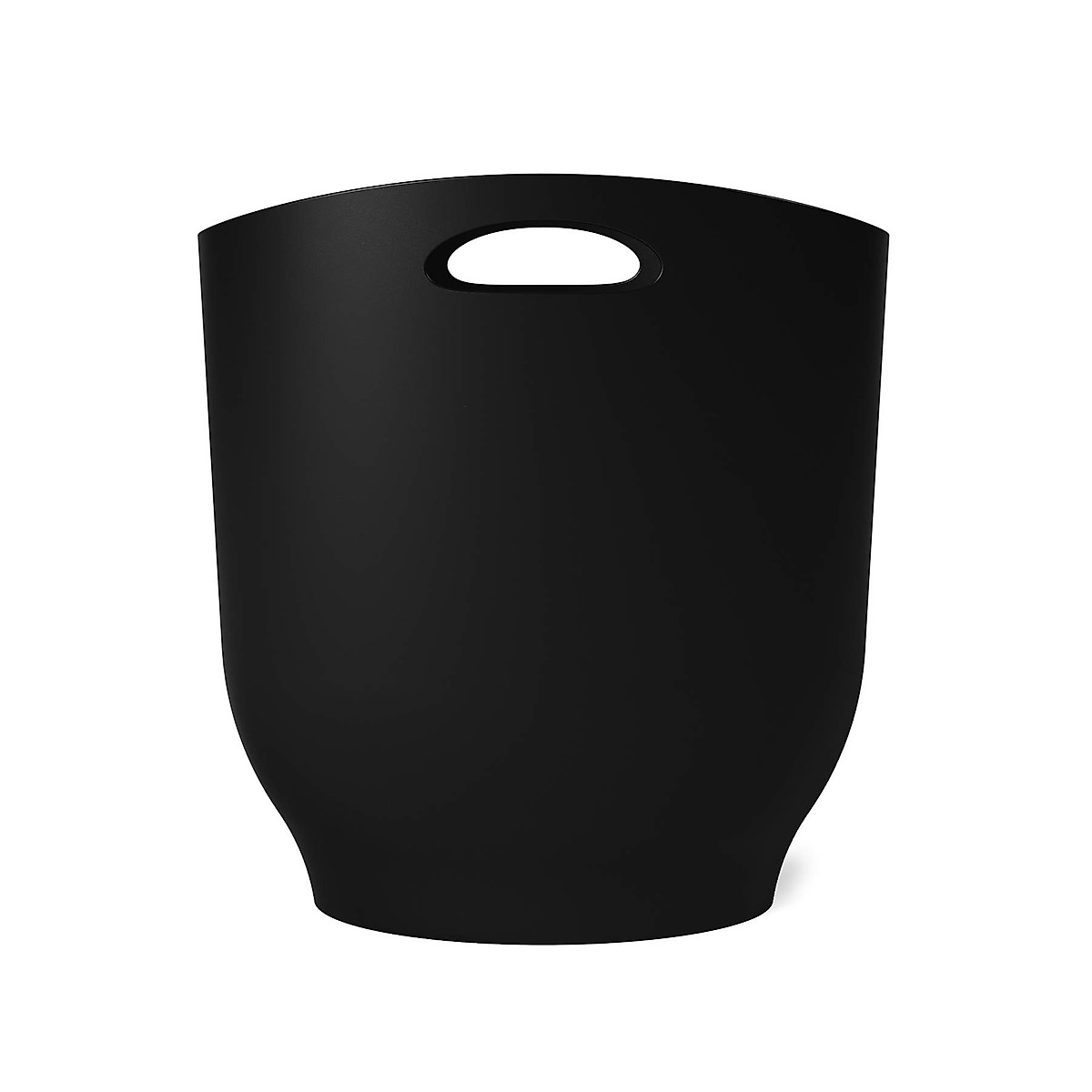 Umbra Harlo, 2.4 Gallon, Black Sleek & Stylish Bathroom Trash Can, Small Garbage Bin Wastebasket for Narrow Spaces at Home or Office, 2-1/2 Gallon Capacity, 7 x 13 x 12 (1012181-040)