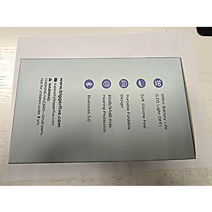 BIGGERFIVE Kids Wireless Bluetooth Headphones with 7 Colorful LED Lights, 50H Playtime, Microphone, 85dB/94dB Volume Limited, Foldable On Ear Headphones for School/Girls/Boys/iPad/Fire Tablet, Blue