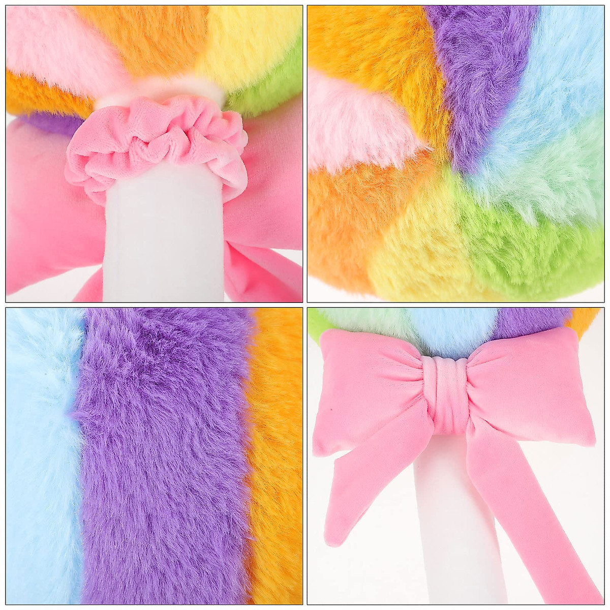 LUOZZY Candy Lollipop Shaped Plush Pillow Fake Candy Lollipop Pillow Cute Throw Cushion for Sofa Bedroom Living Room…