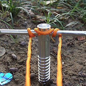 2X Aluminum Spiral Ice Nail Outdoor Canopy Tent Nails, Ice Muddy Beach Nails Spiral Ice Nails Snow Screw Fishing Tackle