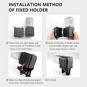 iLONDA L88 Wi-Fi Automatic Aquarium Fish Tank Feeder Timer Adjustable Food Dispenser (APP Control & USB Power Supply), Compatible with Amazon Alexa（Rose Gold, Shockproof Pack