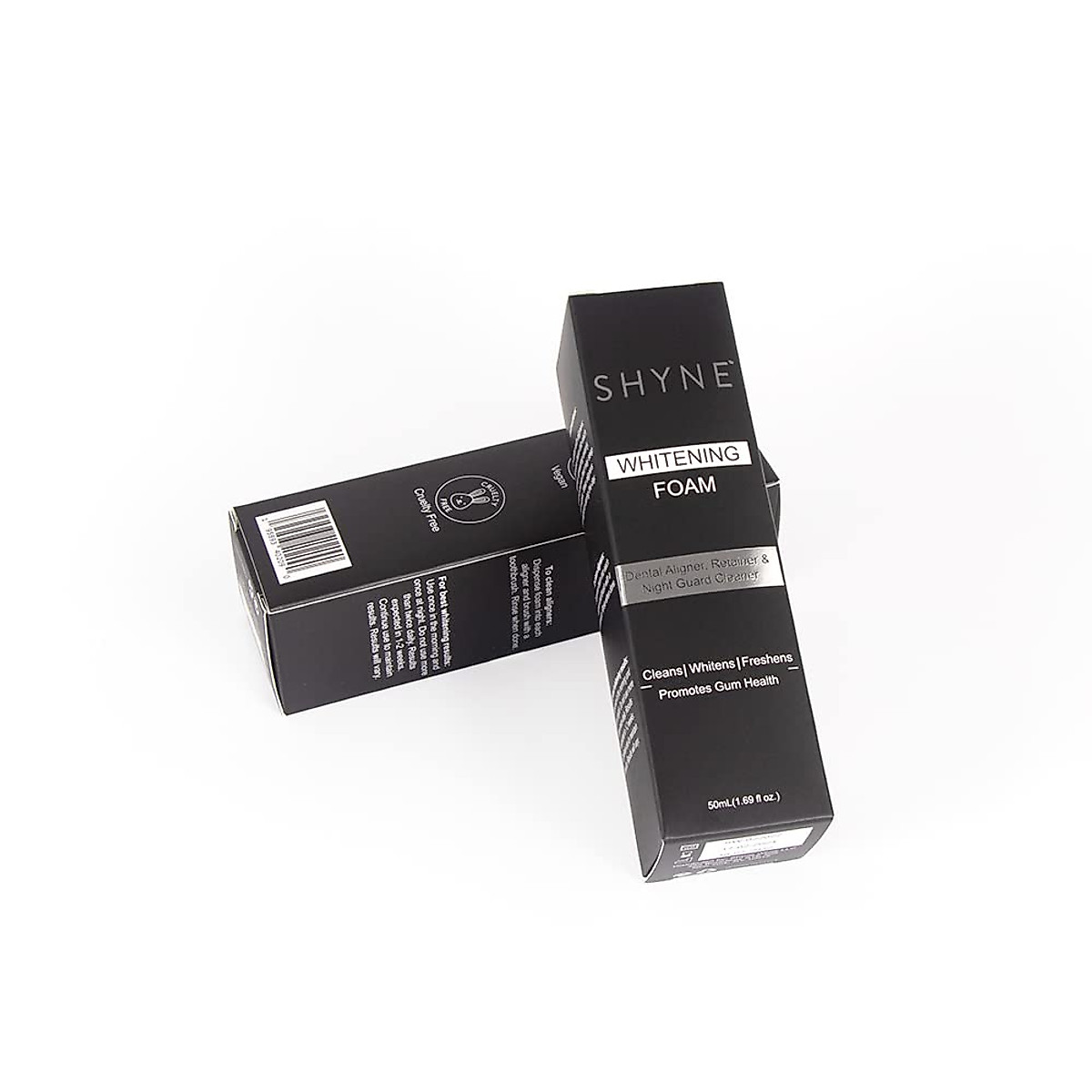 SHYNE Whitening Foam - Aligner Cleaner, Retainer Cleaner, Whitens Teeth and Cleans Dental appliances, Freshens Breathe. Great for Invisalign, ClearCorrect, Byte, Candid