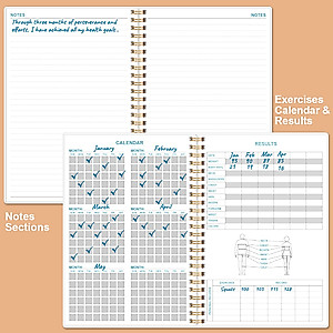 Simplified Fitness Journal for Women & Men,A5 Workout Journal/Planner Daily Exercise Log Book to Weight Loss, Gym, Muscle Gain, Bodybuilding Progress, 5.8"x8.3", Pink Flower