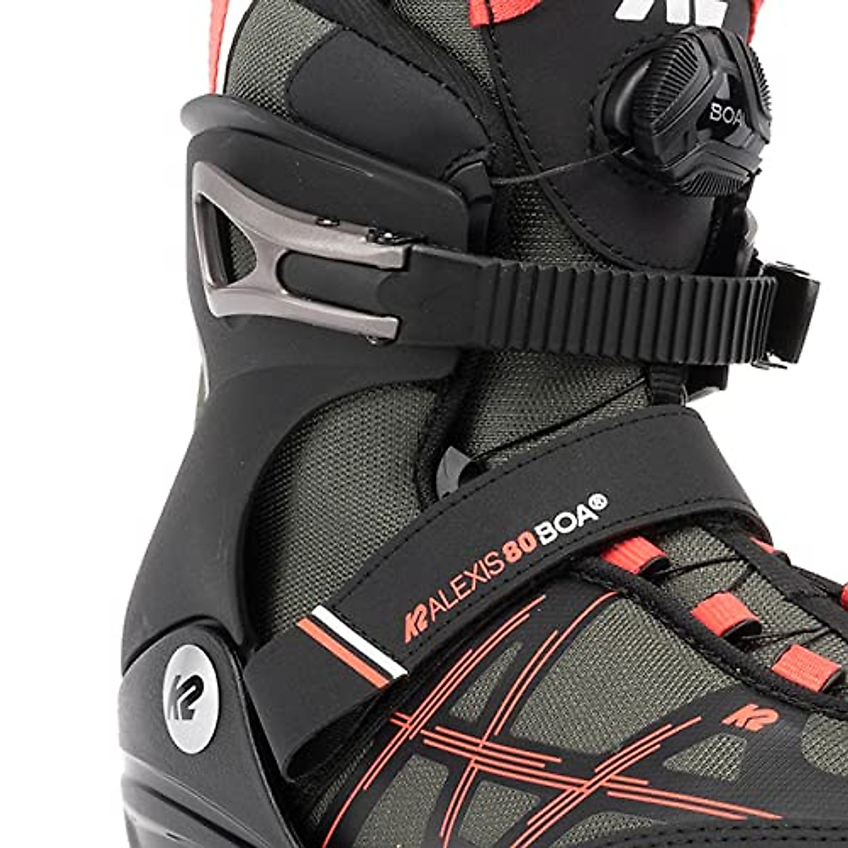 K2 Skate Alexis 80 Boa, 8, Gray_Coral