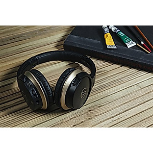 Audio-Technica ATH-AR3BTBK SonicFuel Bluetooth Wireless On-Ear Headphones with Mic & Control, Black