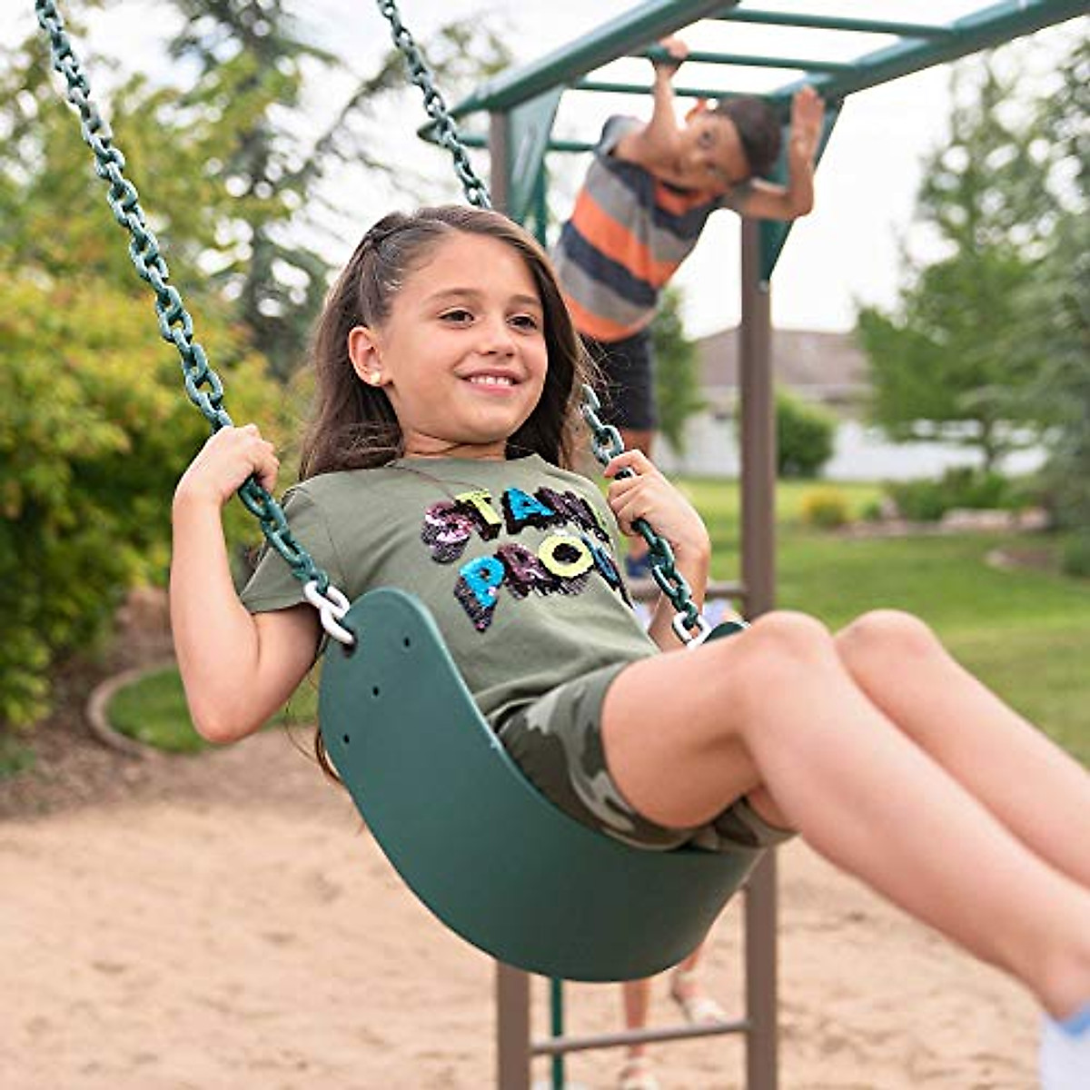 Lifetime 91028 Monkey Bar Adventure Swing Set, Earthtone