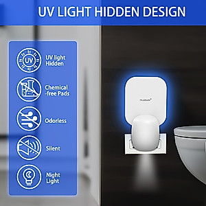 2 Pack Fly Insect Trap Plug & Mosquito Killer with Night Light & UV Attractant - Indoor Fruit Fly Traps for Gnat Moth- Fly Catcher Perfect for Home & Office,White ﻿DYT-M7