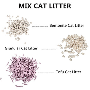 Tofu Cat Litter, Dust-Free Kitty Litter, Fast Drying, Ultra Absorbent Clumping Cat Litter Pellets, Lavender Cat Tofu Litter Odor Control, Less Scattering, Dust-Free Mixed Tofu Cat Litter.
