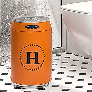 BONAD Bathroom Trash Can Indoor Stainless Steel Intelligent Automatic Induction Trash can Office Living Room Bedroom Kitchen Bathroom Creative Trash can Wastebasket (Color : 1)