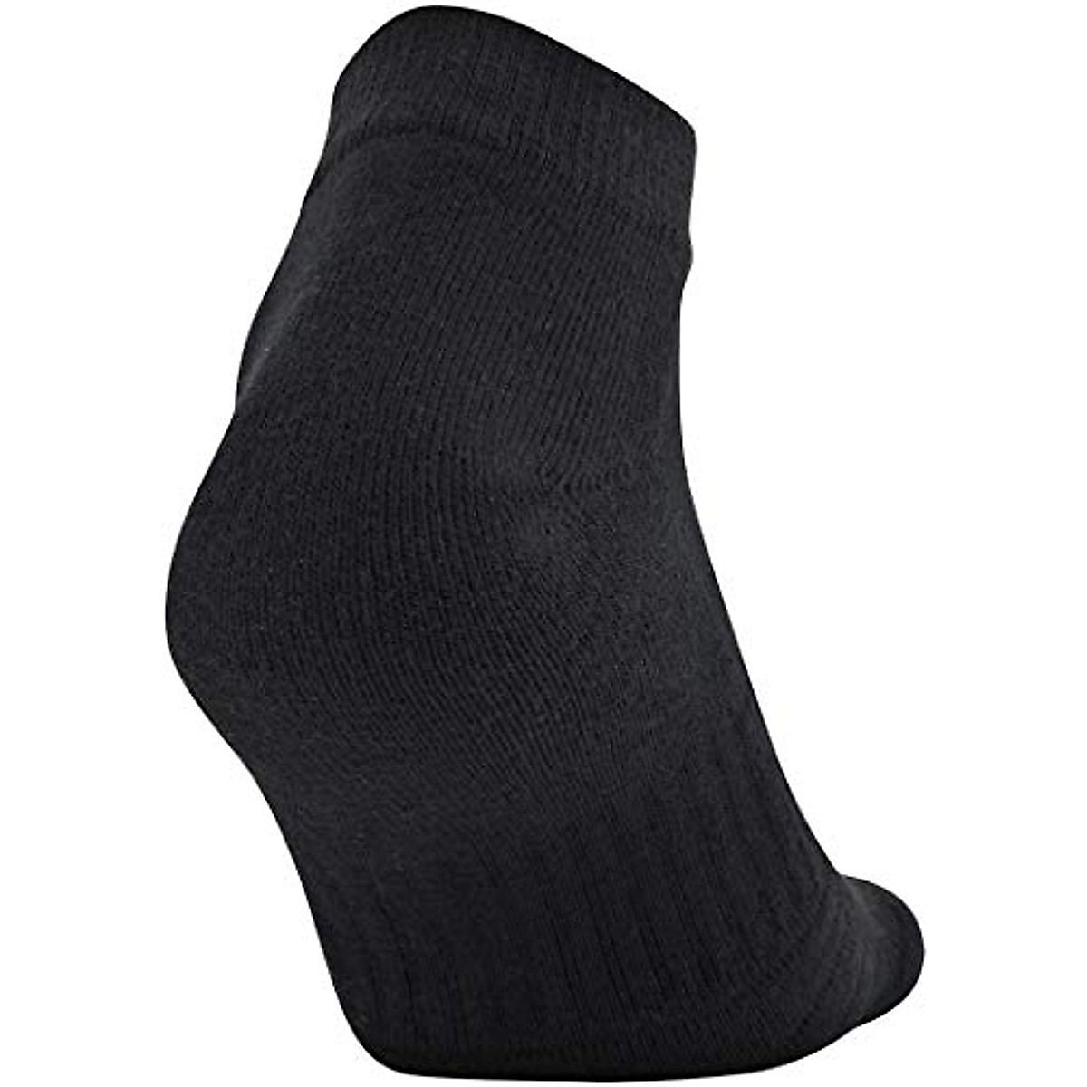 Under Armour Adult Training Cotton Low Cut Socks, Multipairs , Black (6-Pairs) , Large
