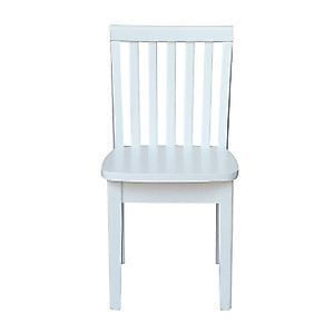 International Concepts 5-Piece 2532 Table with 4 Mission Juvenile Chairs, Linen White Finish