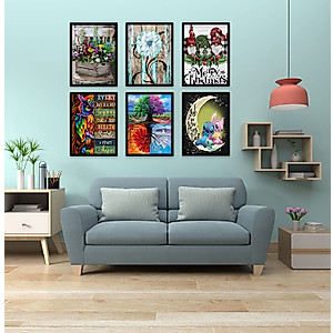 6 Pack Diamond Painting Frames, Frames for 12x16in/30x40cm Diamond Painting Canvas, Diamond Painting Frames for Diamond Painting Display and Protection, Home Wall Office Decor
