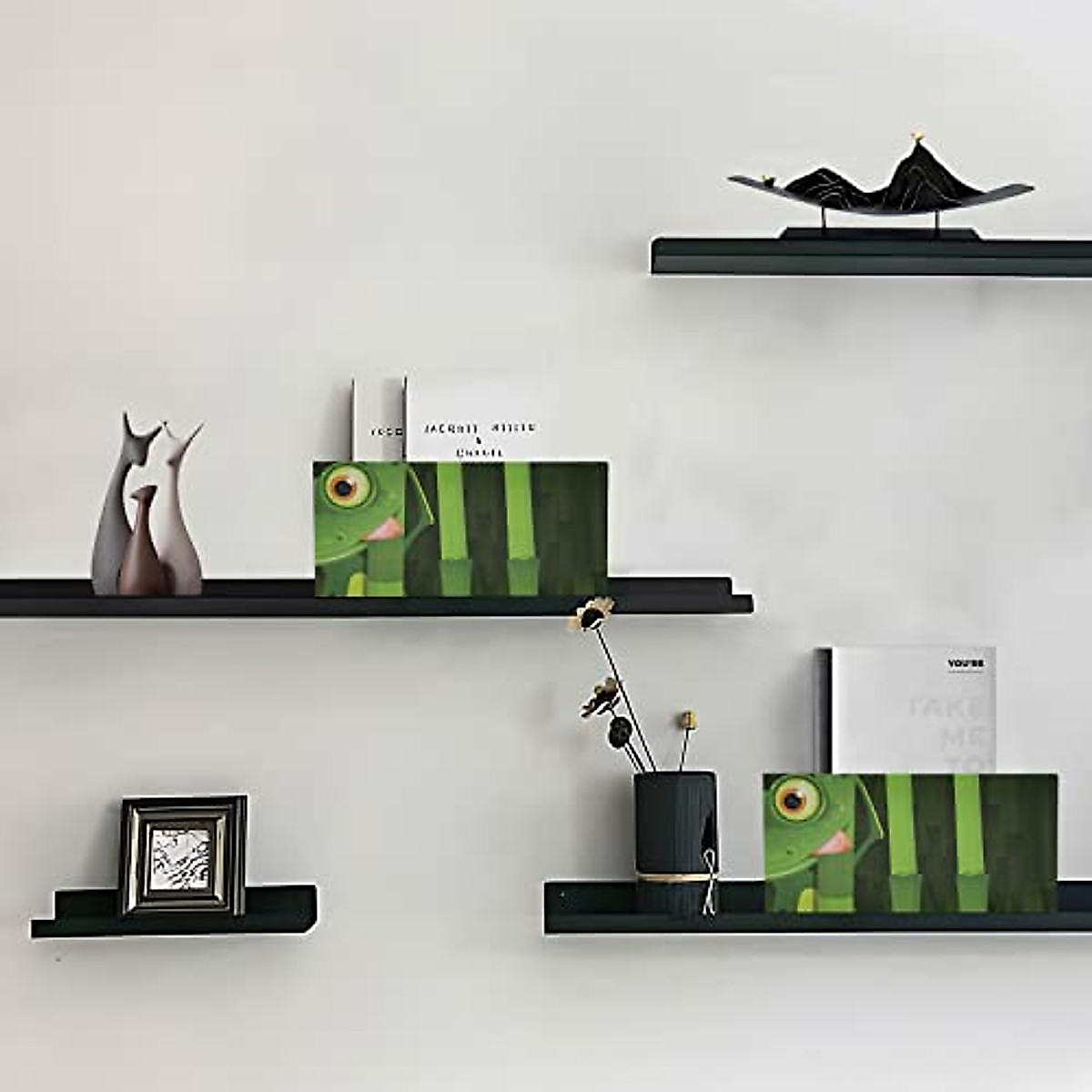 Frog Bamboo Storage Basket Felt Storage Bin Collapsible Towel Storage Convenient Box Organizer for Pet Supplies Magazine