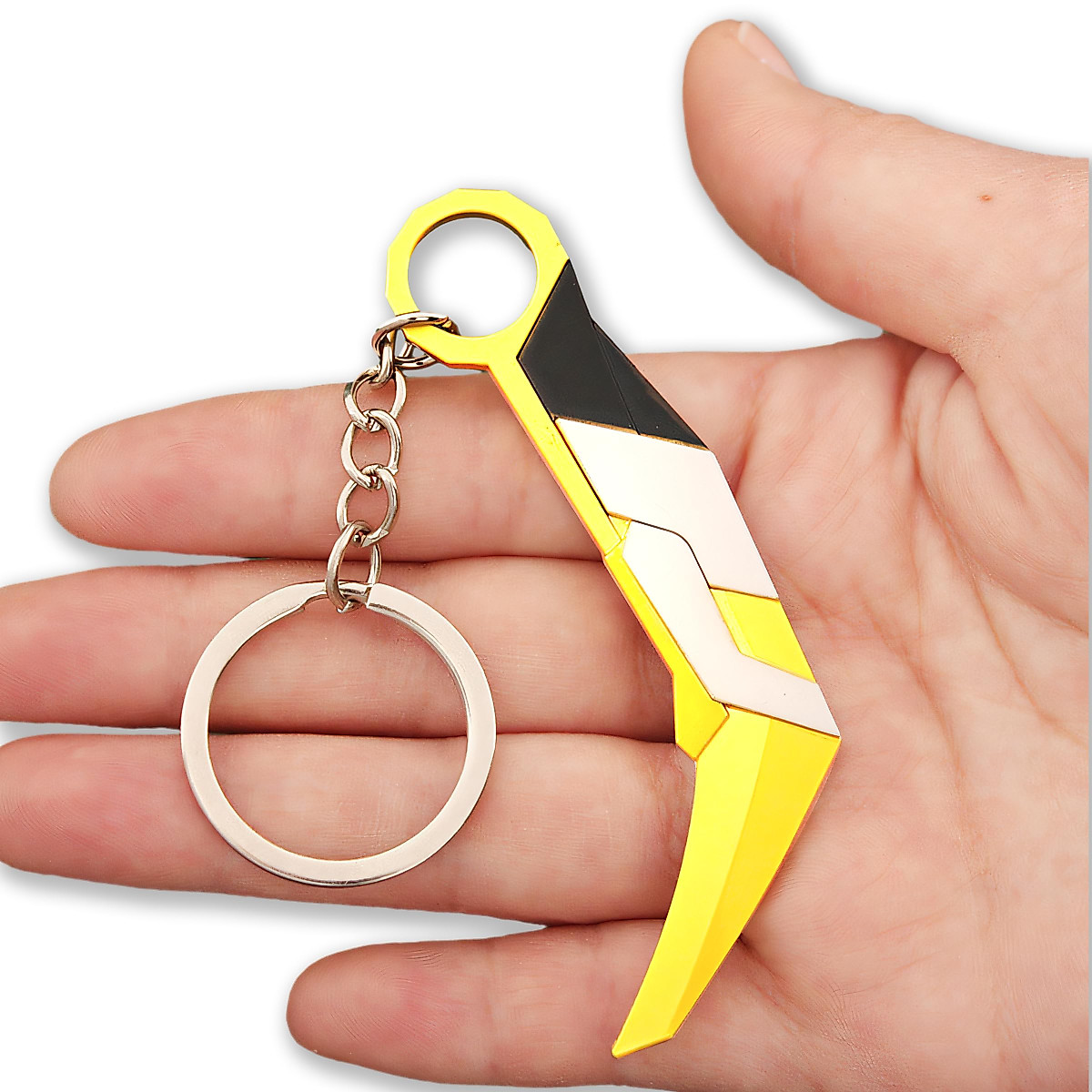 MING XING SHENG Game Valorant Keychain, Prime 2.0 Karambit Knife Keychain, Varlor Keychain gold Claw Knife