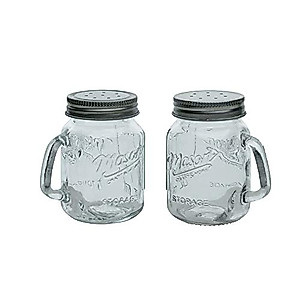 Mason Craft & More Salt and Pepper Shaker, Clear
