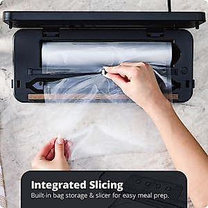 Greater Goods All-In-One Vacuum Sealer Kit - Start Sealing & Saving Today with a Powerful, Fast Sealer that comes with Sealer Bags and Accessories (Onyx Black)