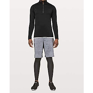 Lululemon Mens Metal Vent Tech 1/2 Zip Long Sleeve Shirt (Black, M)