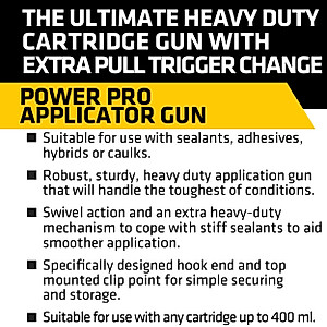 Everbuild Power Pro Heavy Duty Sealant/Adhesive Cartridge Applicator Gun