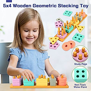 AZEN Baby Toys 0-3 Years, Toddler Toys Age 1-2, (6-in-1) Baby Toys for Babies 1 2 3 Year Old, Infant Toddler Newborn Toys, Learning Educational Preschool Toys