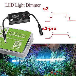 Way2top Fish Tank Aquarium LED Light,Intelligent Timing Dimming System, Modulator Lighting Controller (S2-PRO)