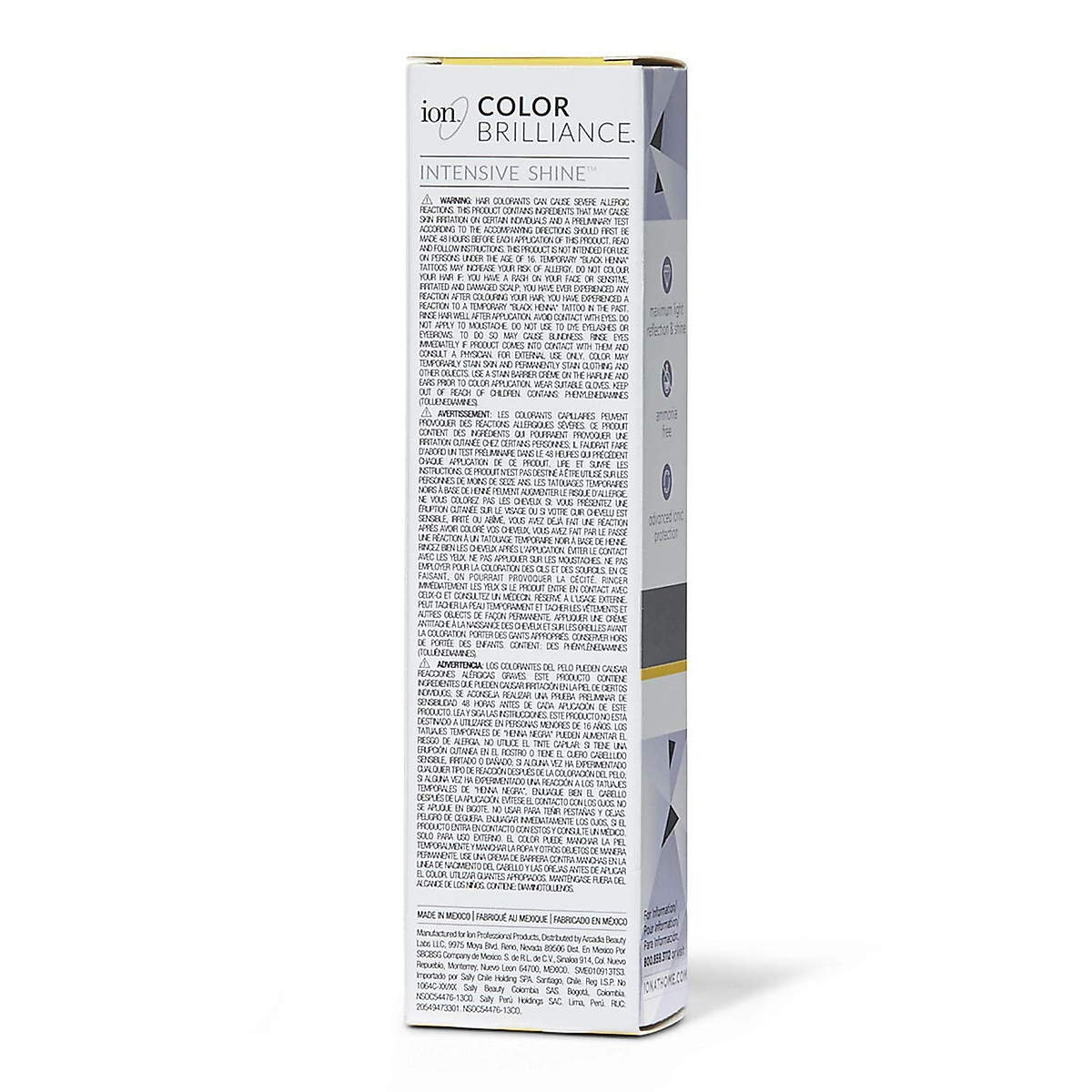 Ion Intensive Shine 9NA Very Light Ash Blonde Demi Permanent Creme Hair Color 9NA Very Light Ash Blonde