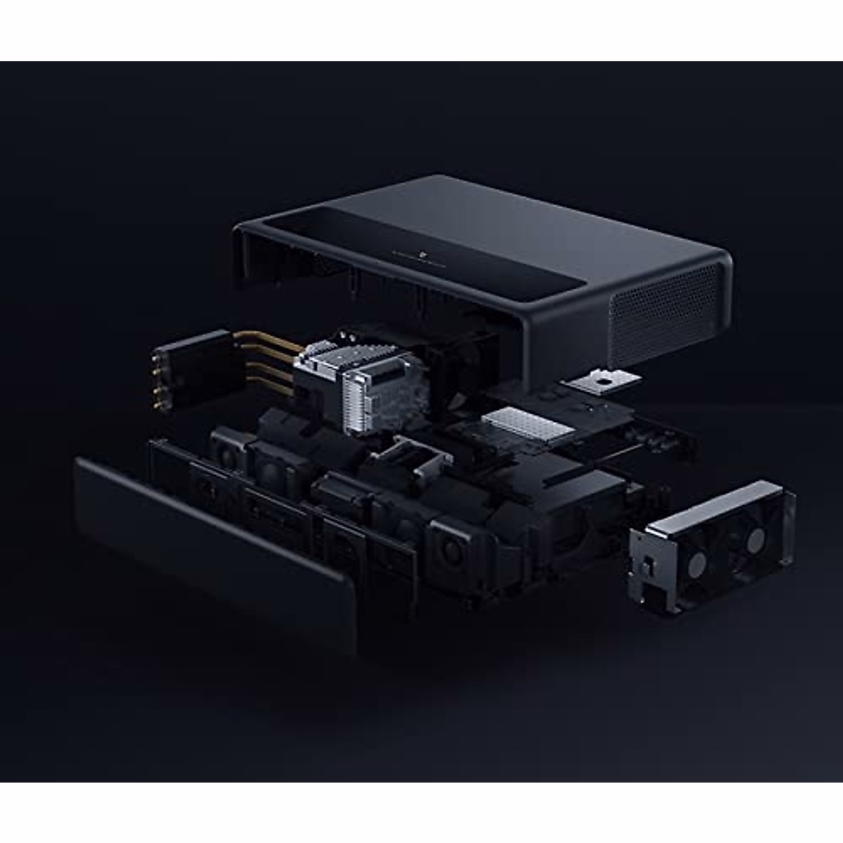 Blacklight Projector Projector,Mini Cinema Projector, 4K Projection TV, Ultra Short Throw Home Theater with Smart Cooling,2000 Lumens 150 Inch TV Projector Projector, for Party, Home, Office