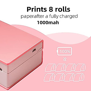 Phomemo Mini Bluetooth Sticky Printer M02 Thermal Inkless Pocket Printer, Portable Hand-held Small Printers, Compatible with iOS, Android for Travel, Note, to-do List, Journal, Planner, Scrapbook