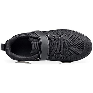 Anlarach Kids Toddler Shoes Boys Girls Athletic Running Shoes Air Cushion Sneakers for Toddler 6 allblack