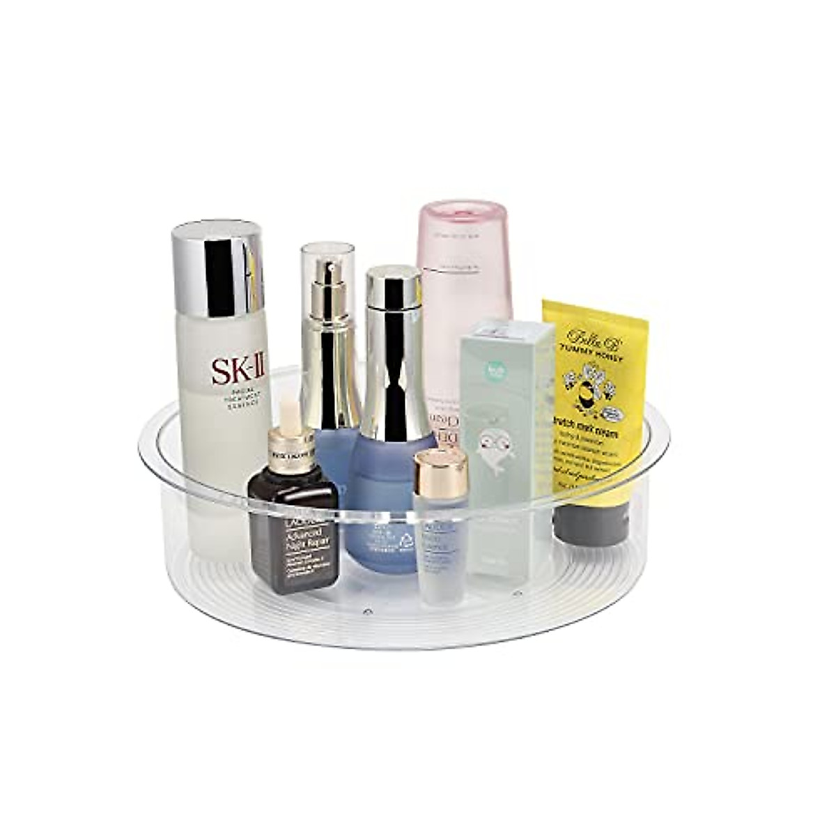 Bamlab 12" Lazy Susan Turntable Organizer, Deep Clear Lazy Susan Storage for Pantry, Cabinet, Kitchen, Spice