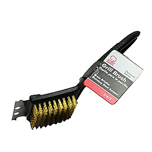 Chef Craft Select Plastic Handle Short Grill Brush, 9 Inches In Length, Black