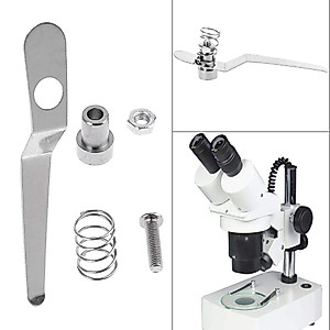 jiulonerst Stainless Steel Specimen Presser Holder Slides Clips for Biological Microscope