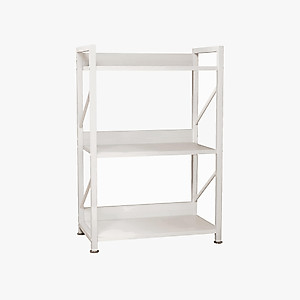 FUTRWORE Small Bookshelf for Small Spaces,Modern 3 Tier Bookcase Night Stand, Narrow Book Shelf Organizer, Small Shelf Open Display Rack for Bedroom, Living Room, Home Office(White)