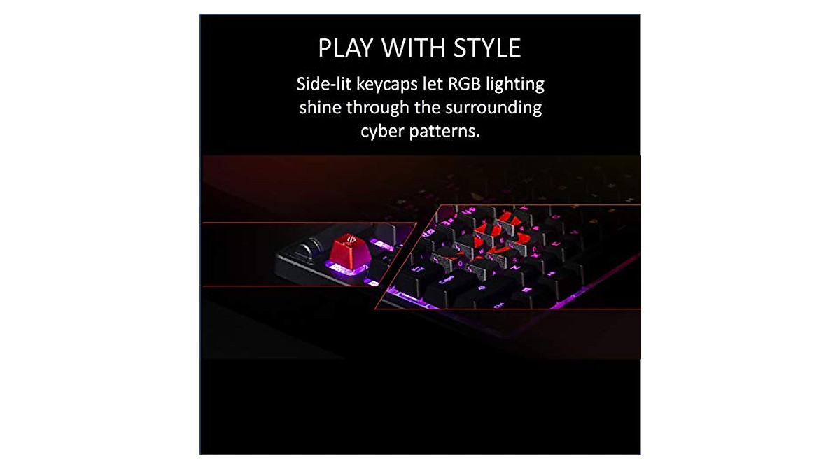 ASUS ROG Gaming Keycap Set for FPS & MOBA – Easy Cherry MX Compatibility
