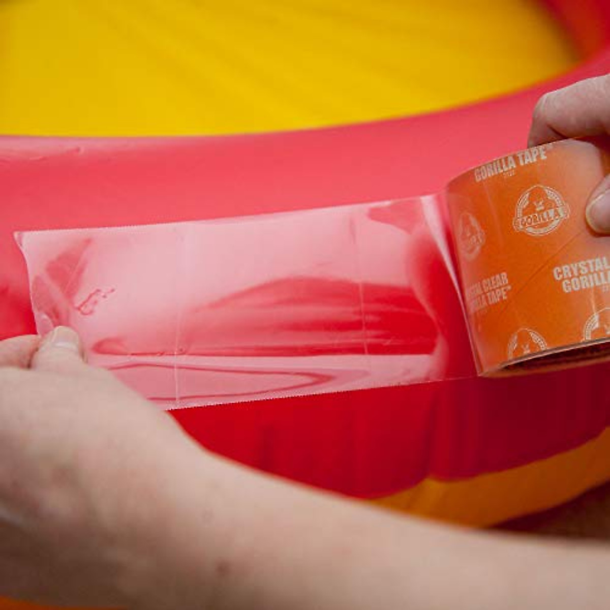 Gorilla Crystal Clear Repair Duct Tape Tough & Wide, 2.83" x 15 yd, Clear, (Pack of 1)