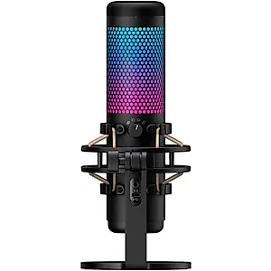 HyperX Newest QuadCast S - RGB USB Condenser Microphone for PC, PS4, Mac, Gaming, Streaming, Podcasts, Twitch, YouTube with GalliumPi Pop Filter