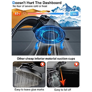 Kolasels Car Dash Tablet Holder Mount, Truck Dashboard Windshield iPad & Phone Stand with Strong Sticky Gel Suction Cup for iPad Pro 9.7, 11, 12.9 / Air/Mini, iPhone, Galaxy Tabs, More 4-13" Devices